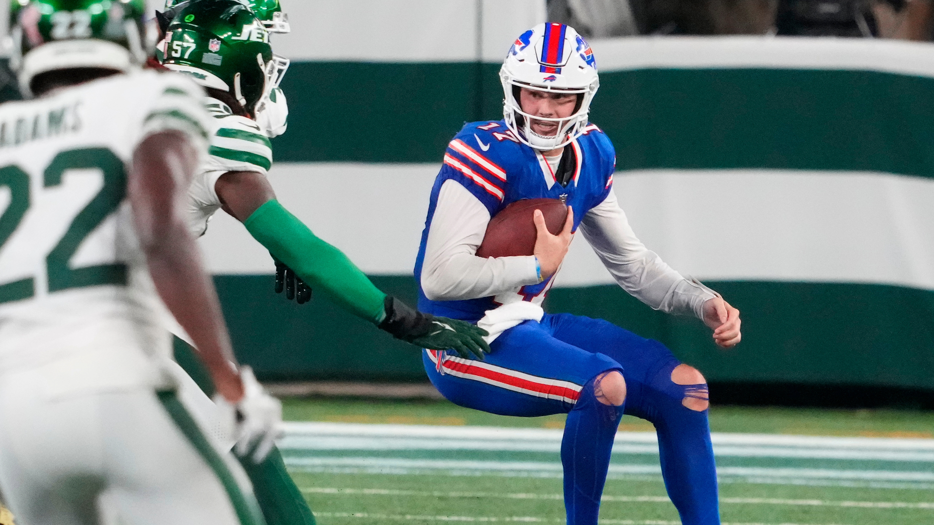 Ex-Jets QB Calls Back To 'Butt Fumble' After Josh Allen Turnover