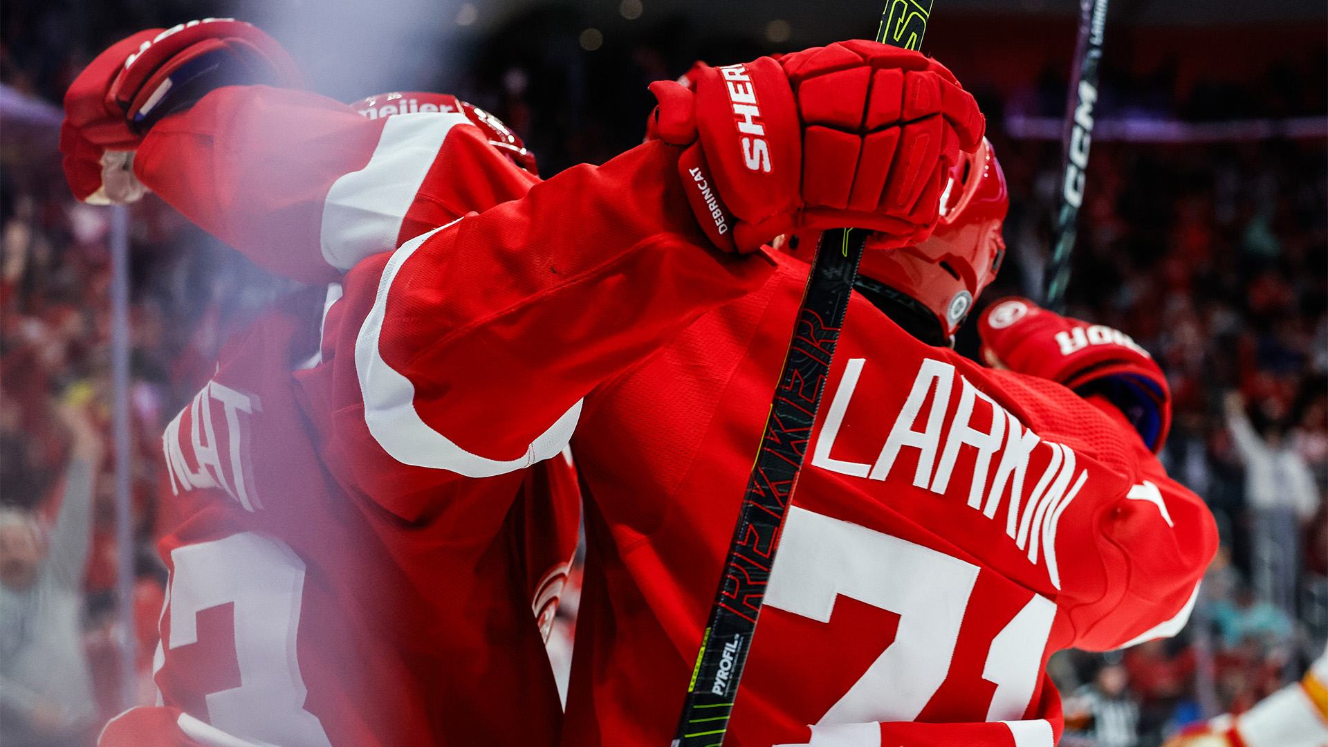 Red Wings Visit Boston With Two Top Point-Producers This Season