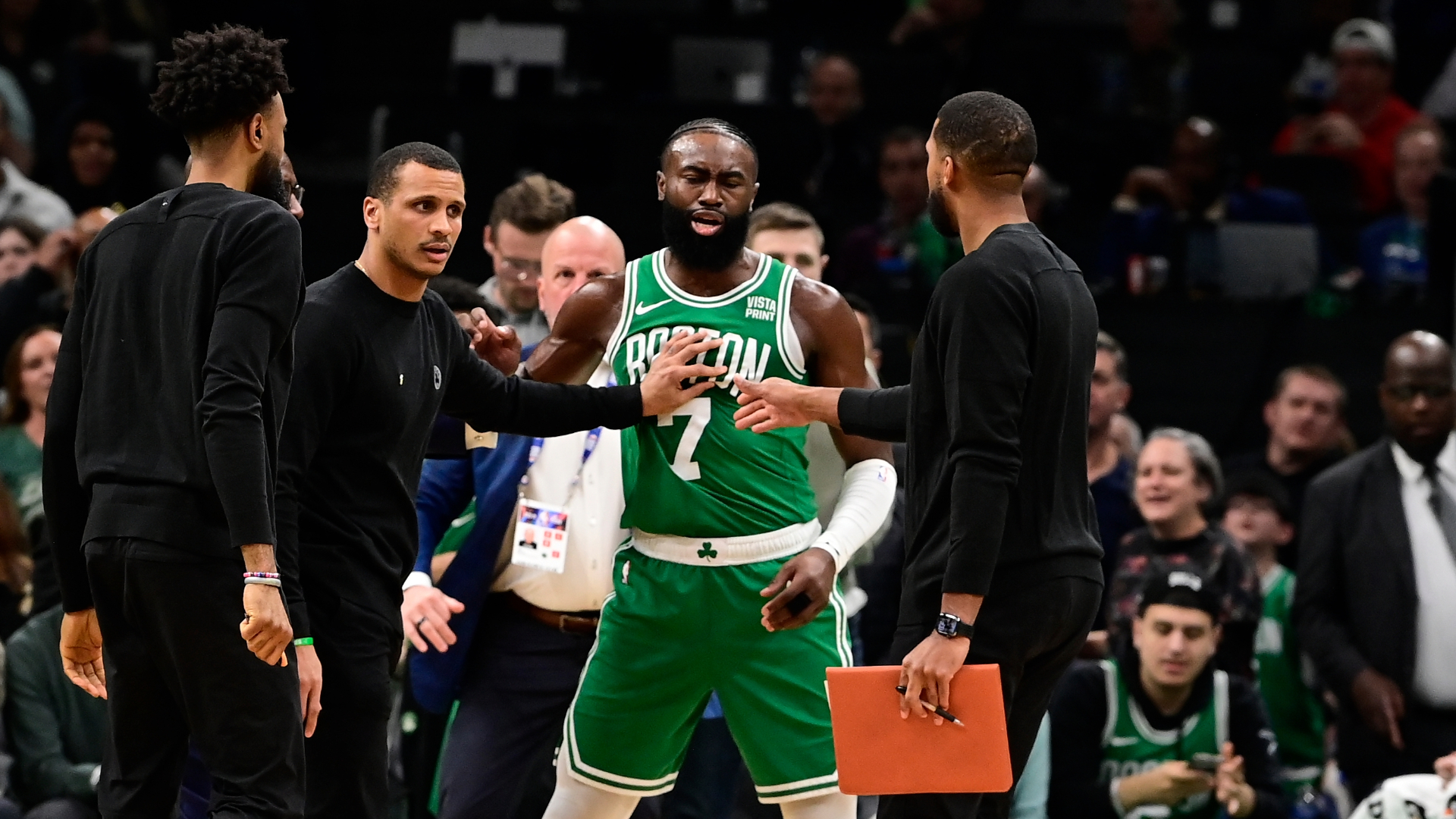 Celtics' Jaylen Brown Rips 'Overemotional Ref' After Ejection Vs. Knicks