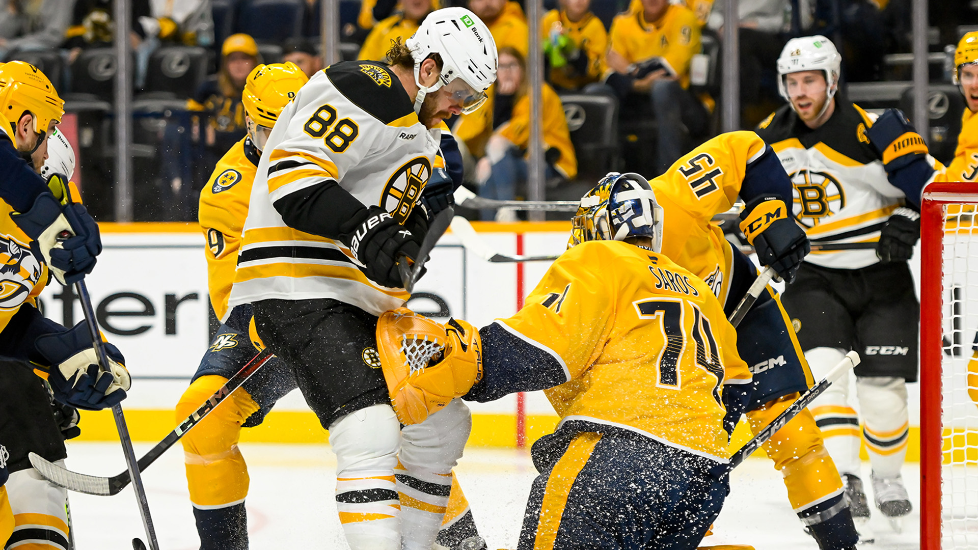 Bruins Offense Struggles To Find Stride In Loss To Predators